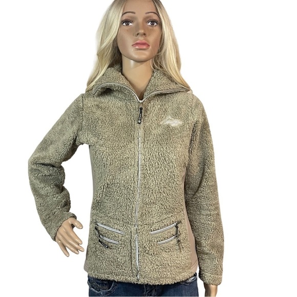 Vertical | Jackets & Coats | Vertical Mont Blanc Tan High Pile Fleece ...